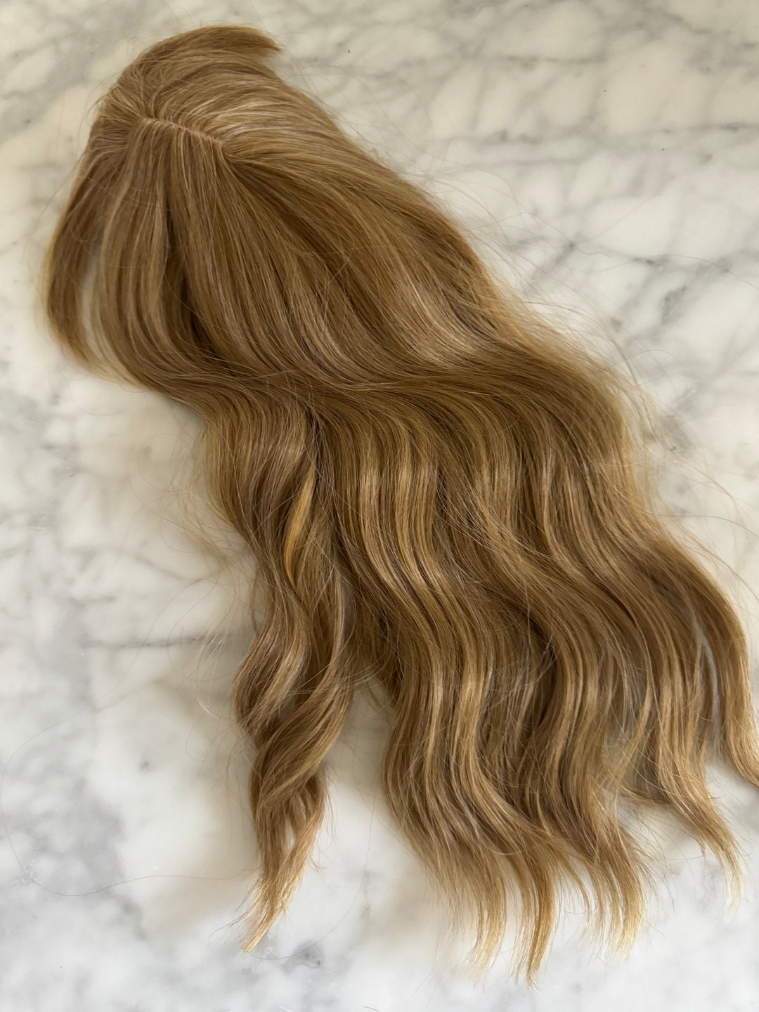 Till Style Ash Brown Hair Toppers for Women With Butterfly Bangs Loose ...