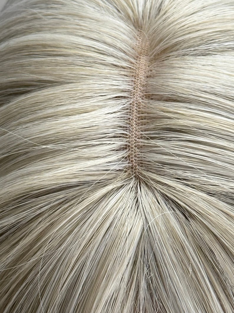 Till Style Silver Grey Hair Toppers for Women With Butterfly Bangs - Etsy