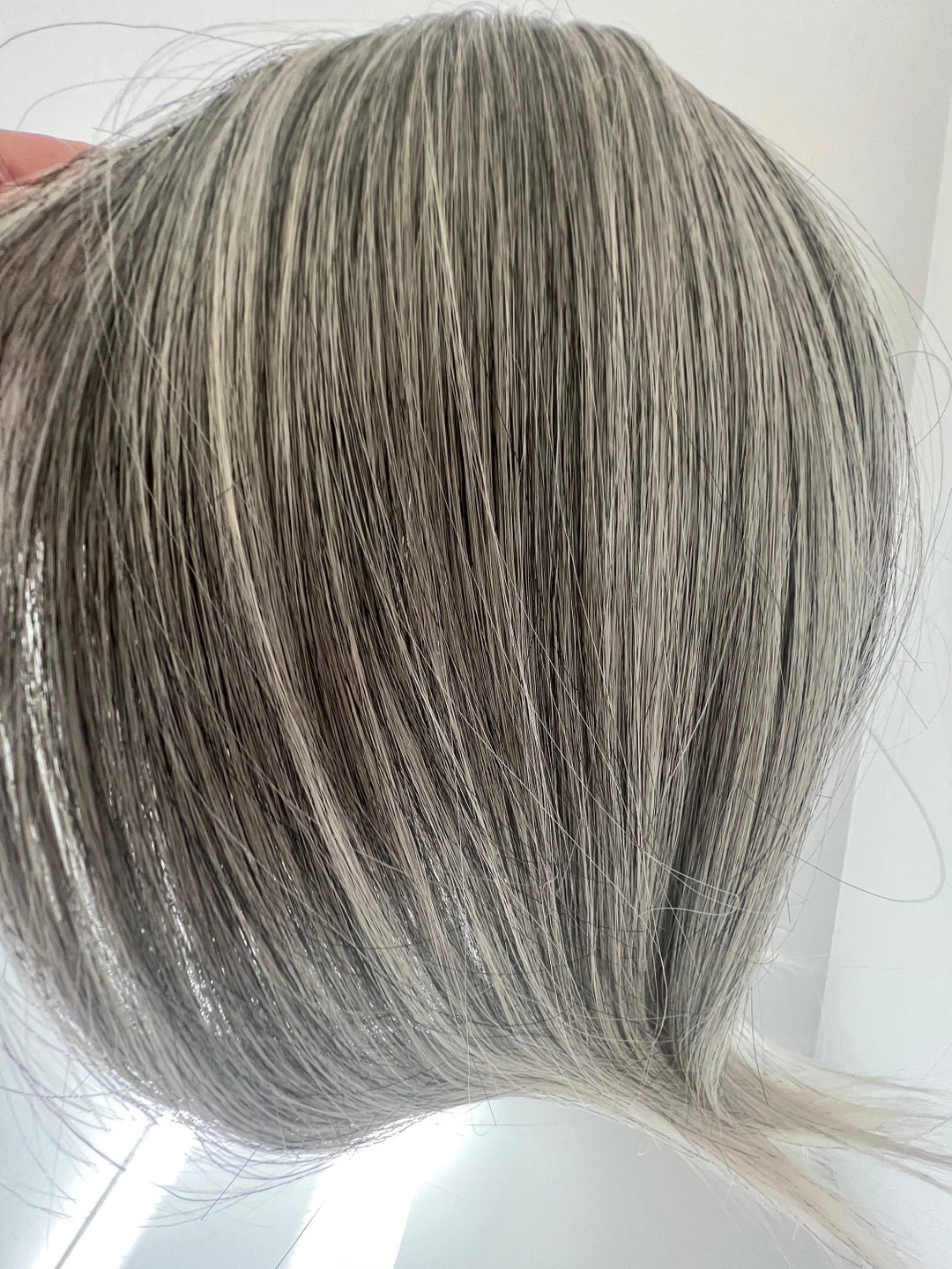 Till Style Hair Topper for Women Grey Mix Salt and Pepper Brown - Etsy