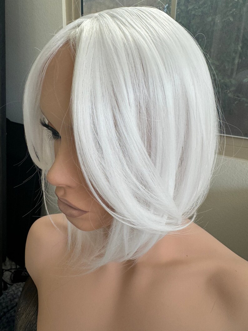 Till Style Pure White Hair Toppers for Women Real Part /clip in Hair ...