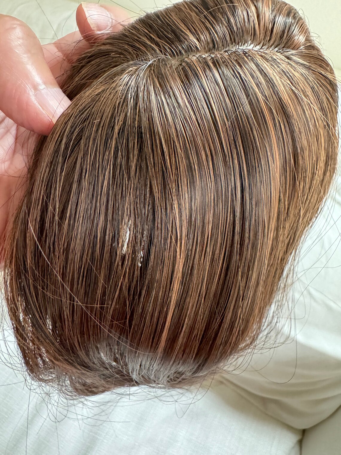 Till Style Caramel Brown-synthetic Hair Hair Toppers for Women - Etsy