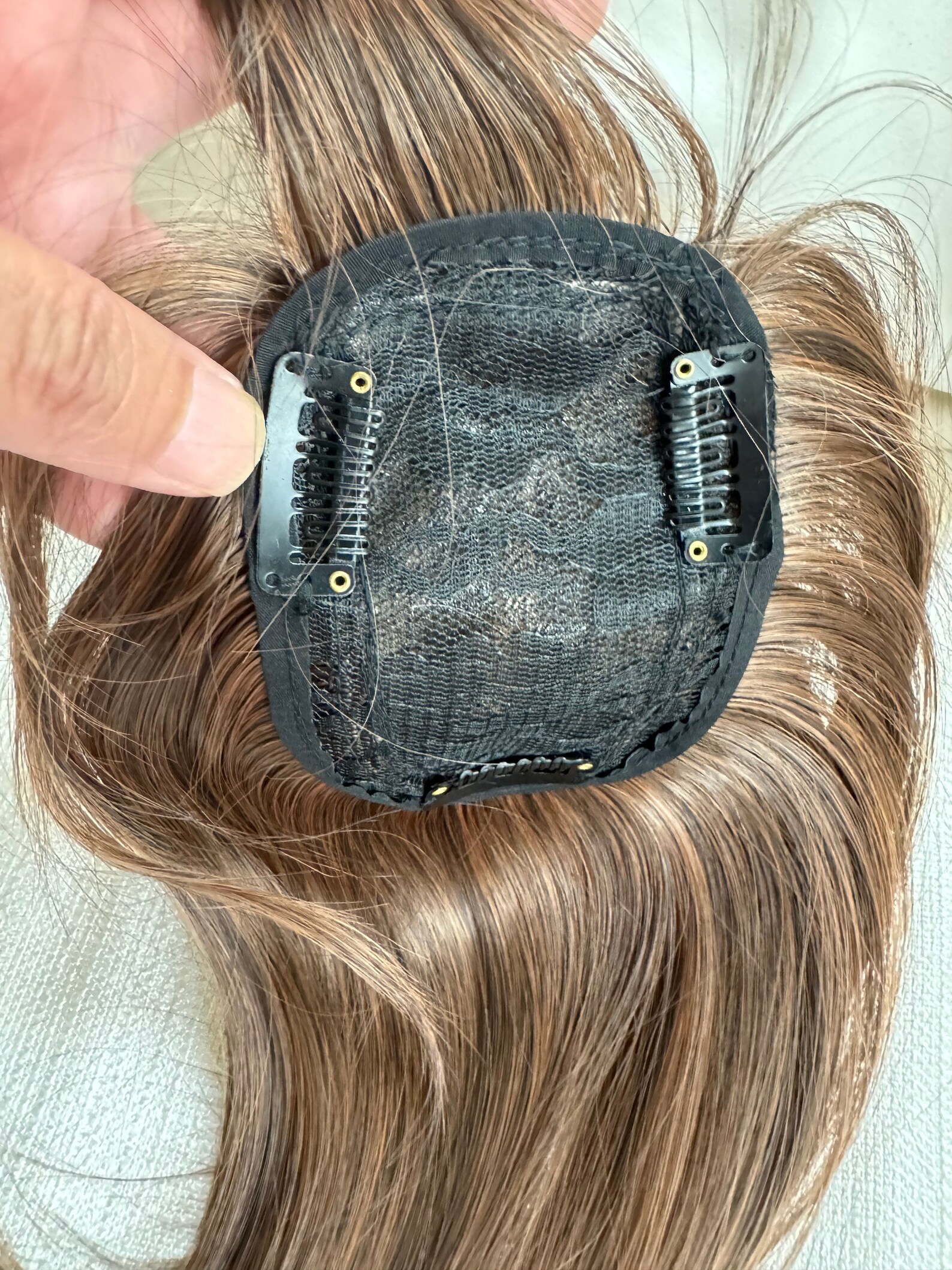 Till Style Caramel Brown-synthetic Hair Hair Toppers for Women - Etsy