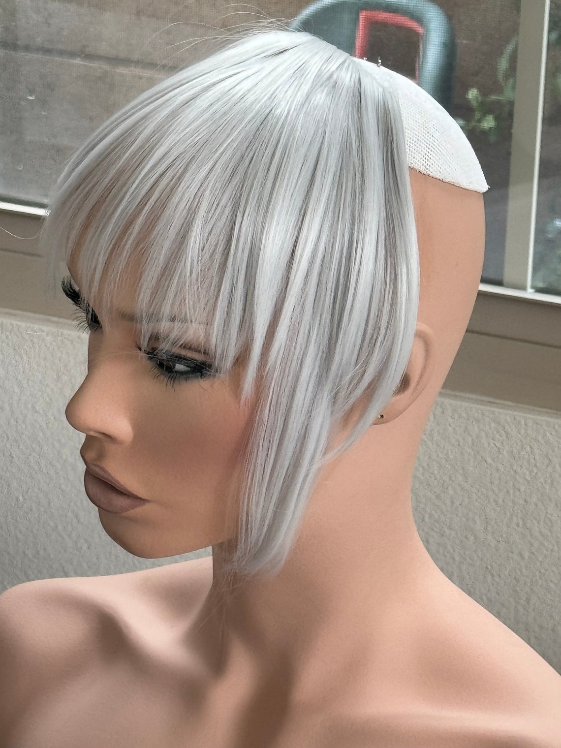 Tillstyle Light Grey Large Clip in Bangs Thick Bangs /thinning Crown - Etsy