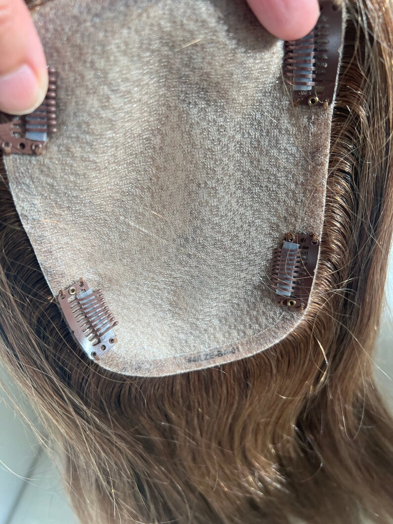 Tillstyle 100% Human Hair Topper Caramel Brown for Women Mono Base - Etsy