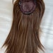Synthetic Hair Toppers With Bangs Brown With Dull Blonde Highlights ...