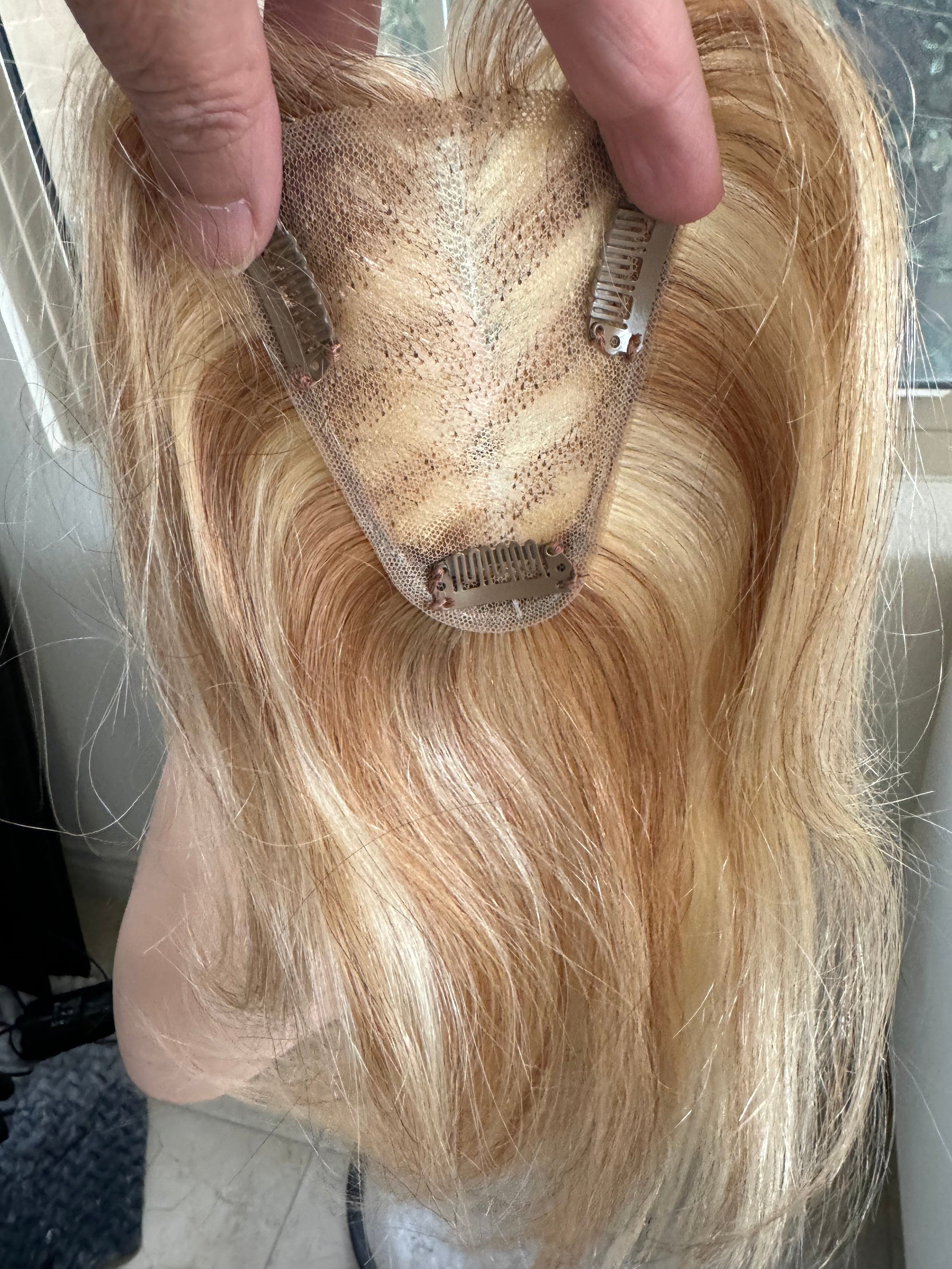 Till Style Remy Human Hair Toppers for Women Blonde Ash Brown ...