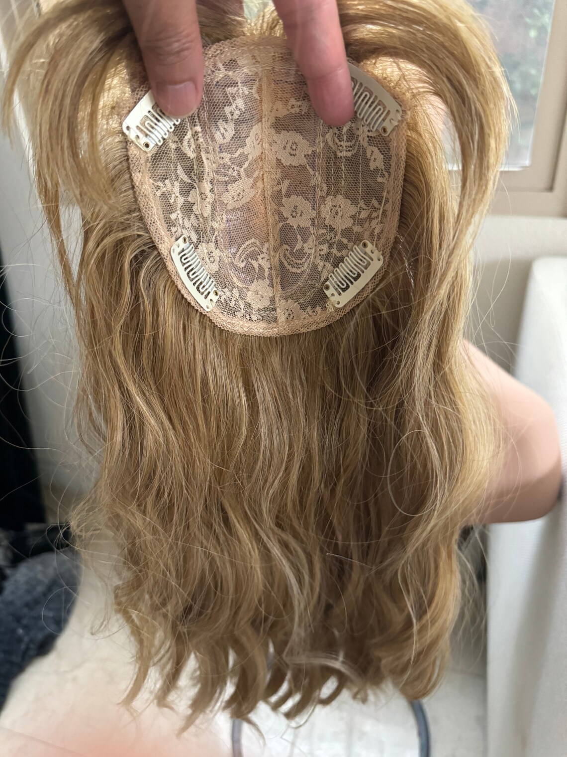Till Style Ash Blonde Hair Toppers for Women With Butterfly - Etsy