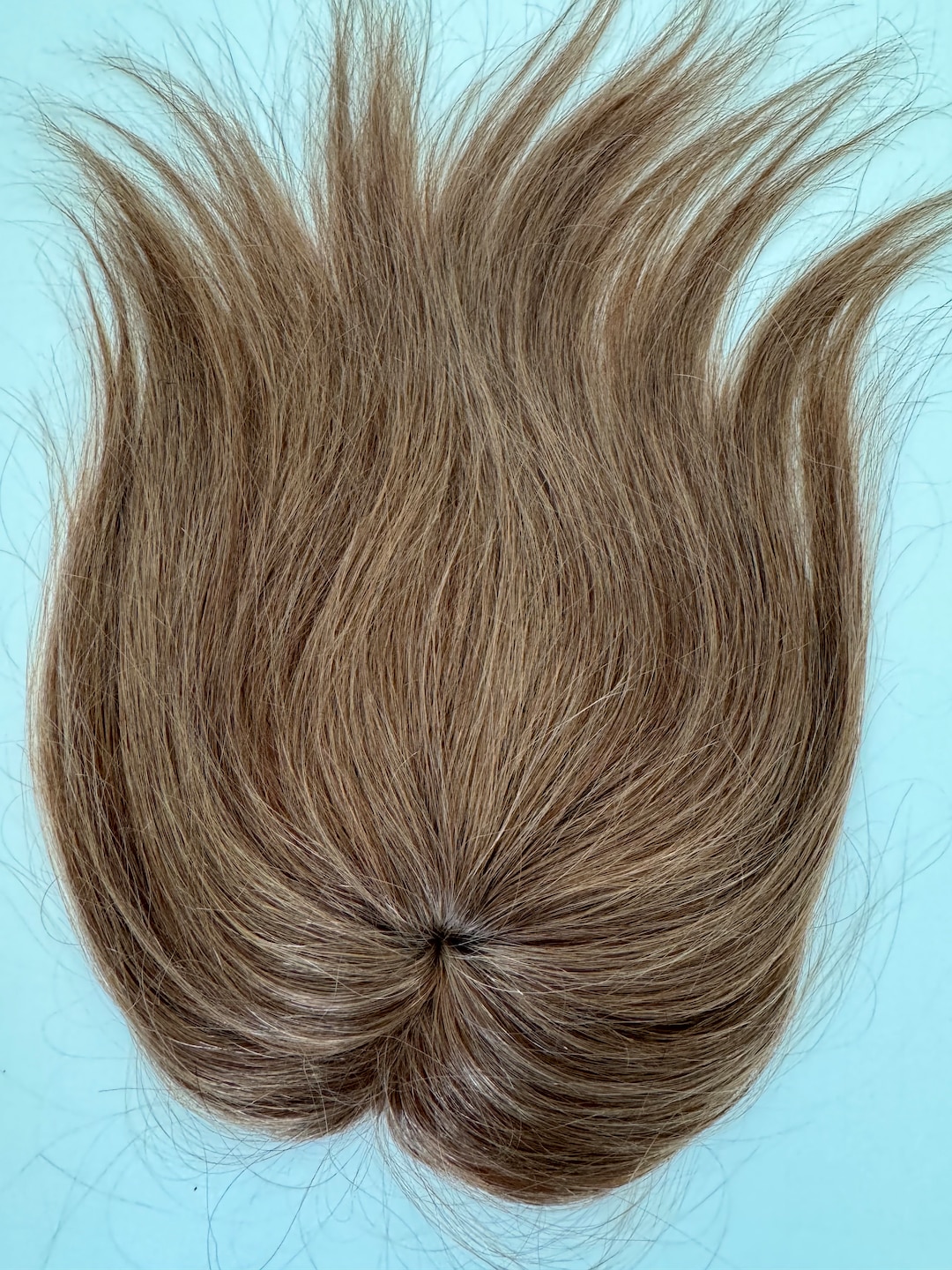 Tillstyle Top Hair Piece 100%human Hair Ash Blonde Clip in Hair Toppers ...