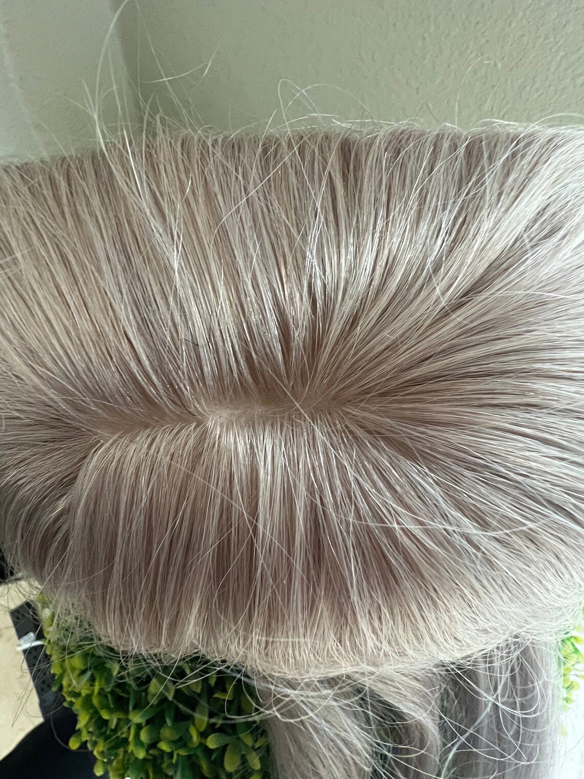 Tillstyle Human Hair Toppers for Women Grey Pink Blonde Mix - Etsy