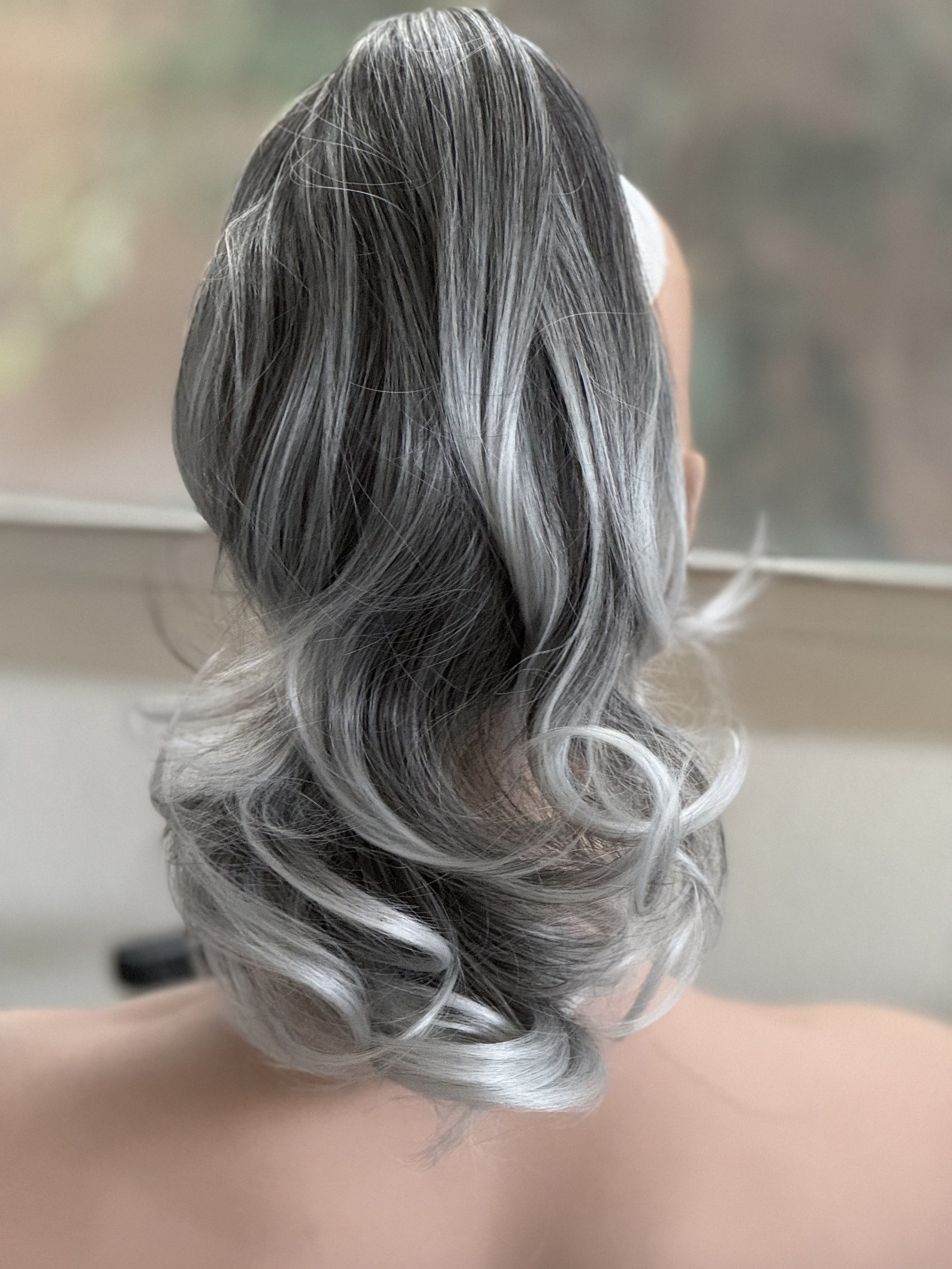 Tillstyle Dark Salt and Pepper Dark Grey Claw Clip Ponytail - Etsy