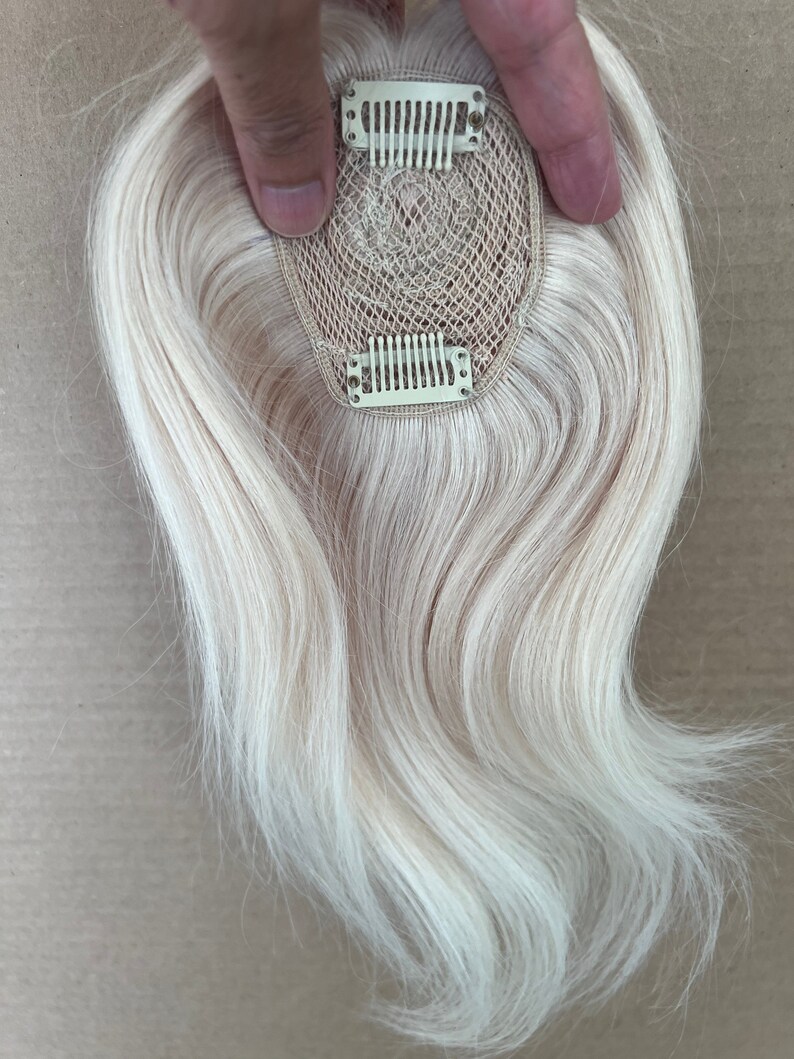 Tillstyle Top Hair Piece 100%human Hair Light Blonde 60 Clip in Hair ...