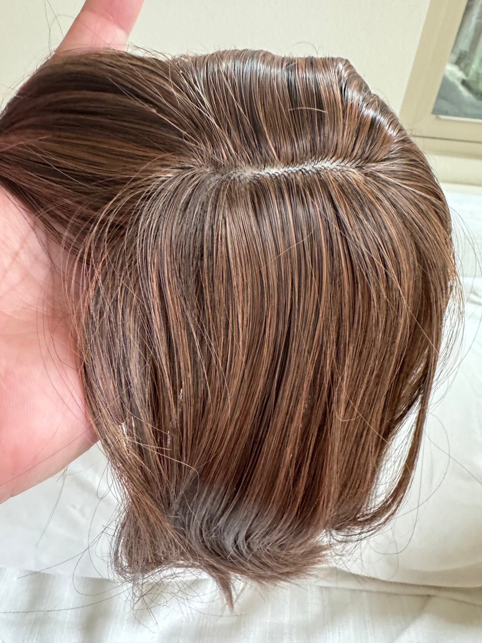 Till Style Caramel Brown-synthetic Hair Hair Toppers for Women - Etsy