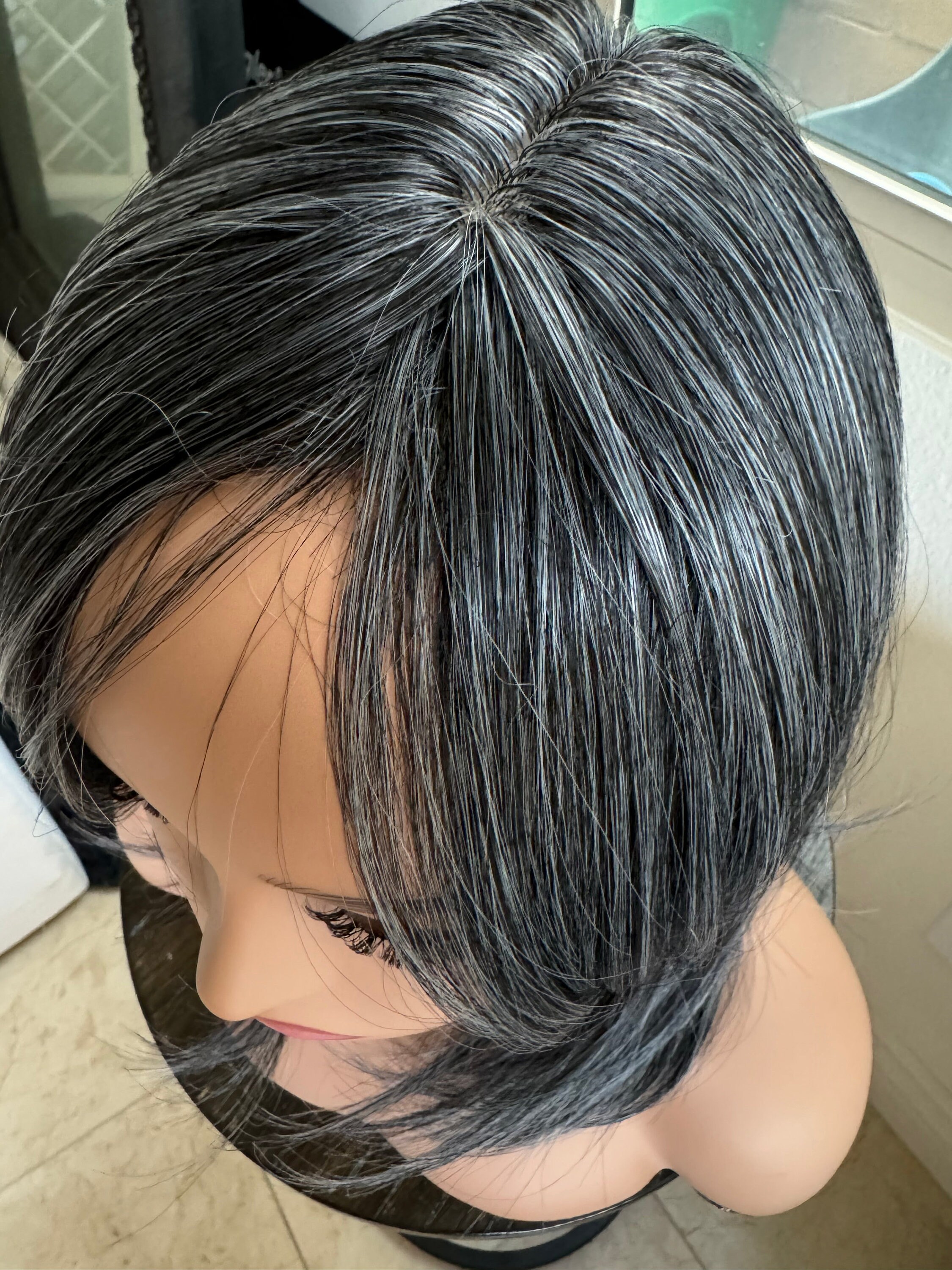 Till Style Grey Salt and Pepper Hair Toppers for Women / Layered /bangs ...