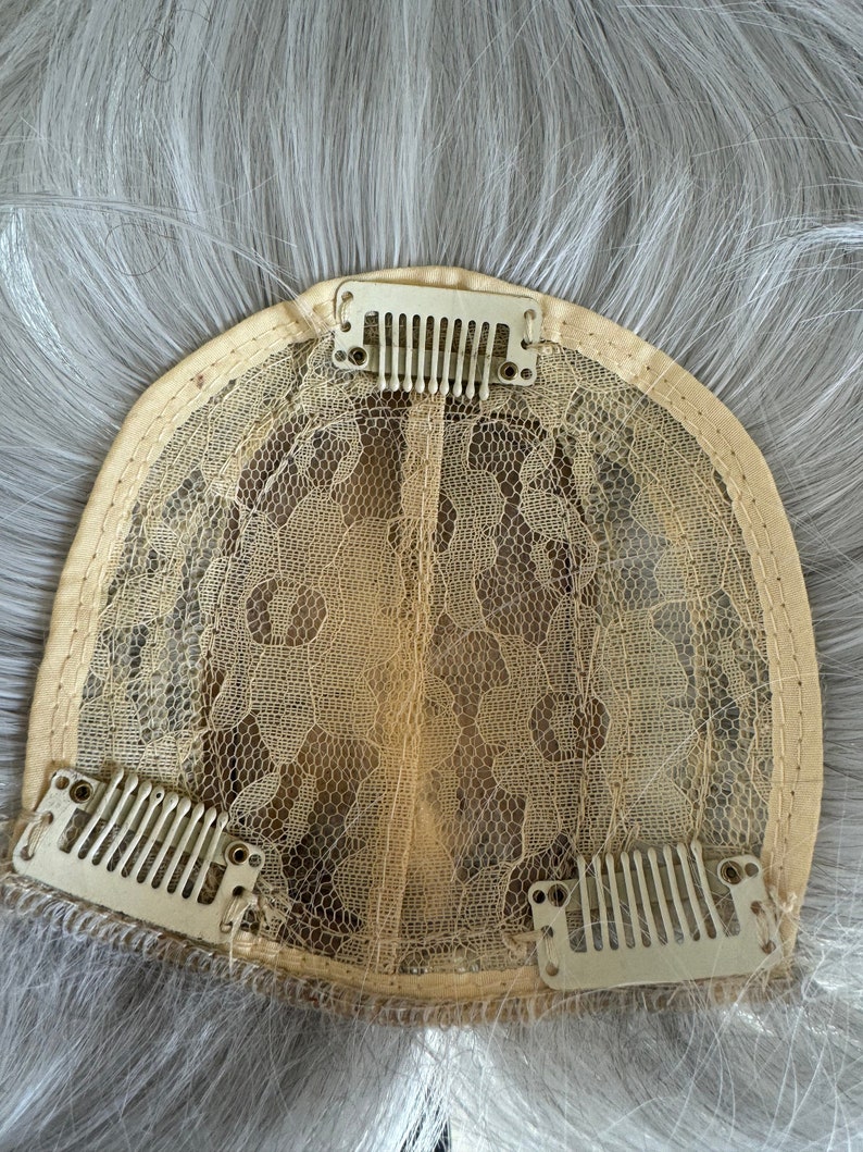 Tillstyle White Topper Silver Highlighted Hair Toppers for Women - Etsy