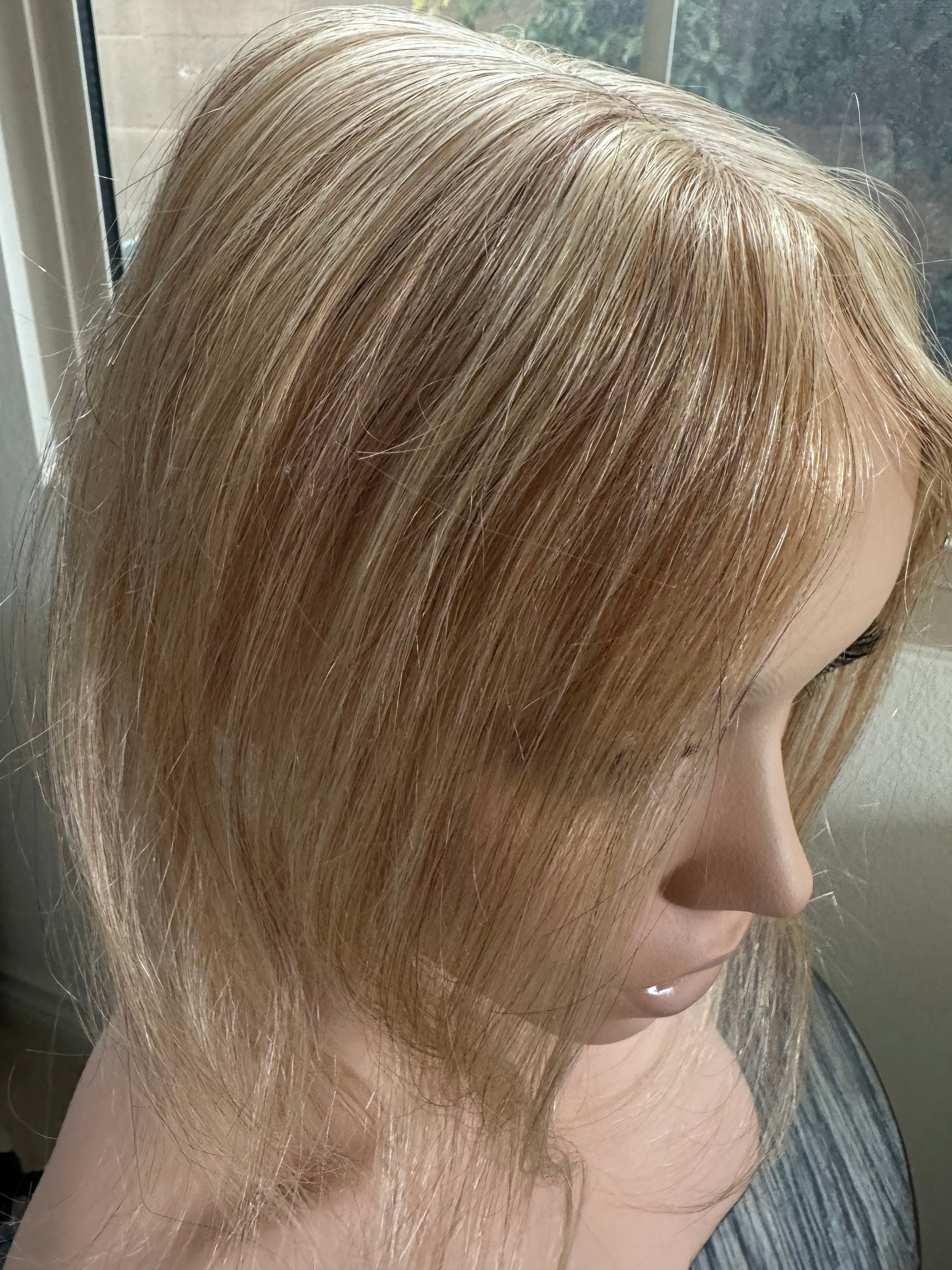 Till Style Remy Human Hair Toppers for Women Blonde Ash Brown ...