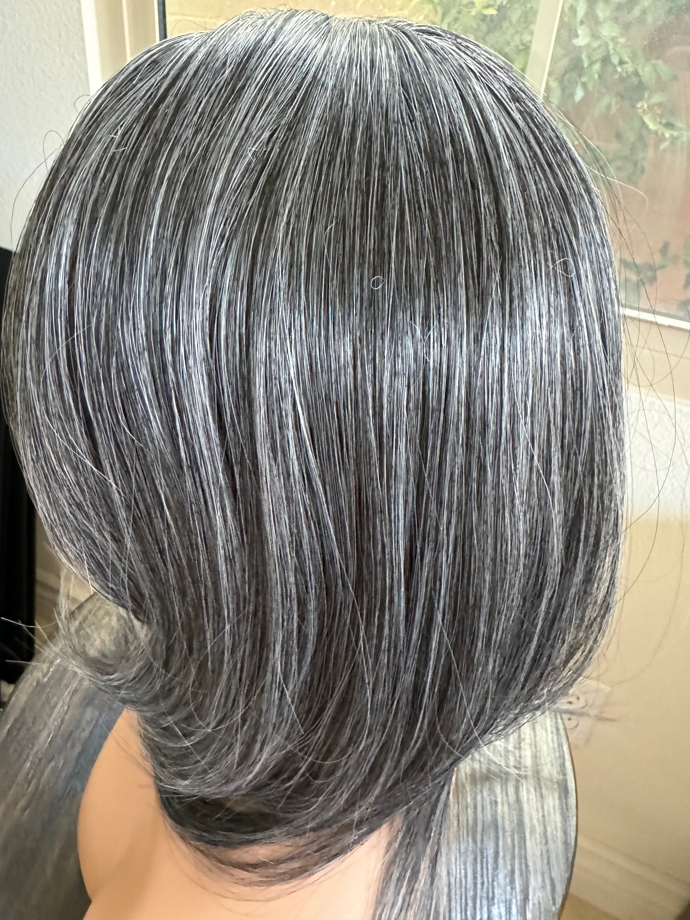 Till Style Grey Salt and Pepper Hair Toppers for Women / Layered /bangs ...