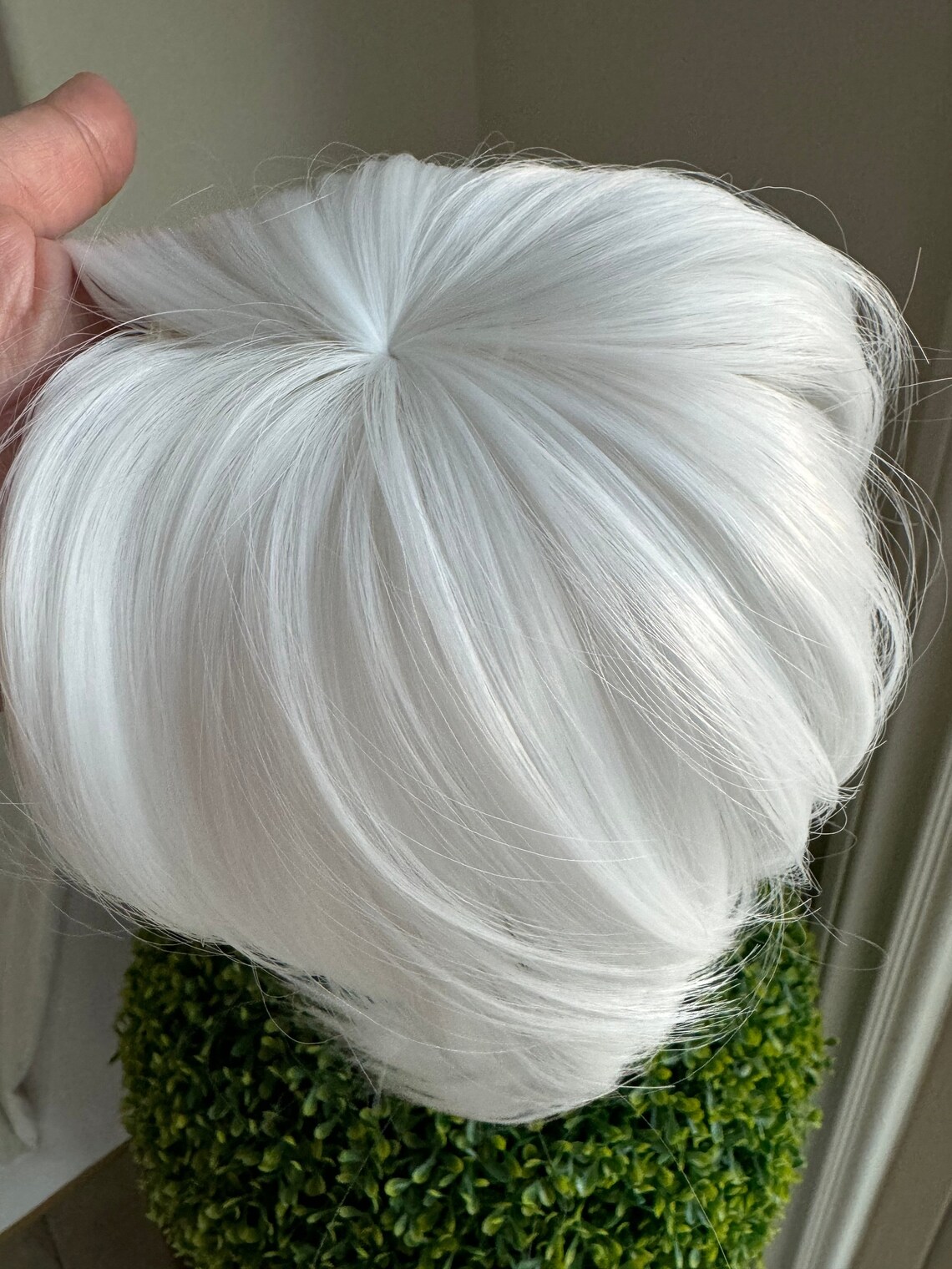 White Clip-in Hair Topper: Volumizing Hairpiece, 6" - Etsy