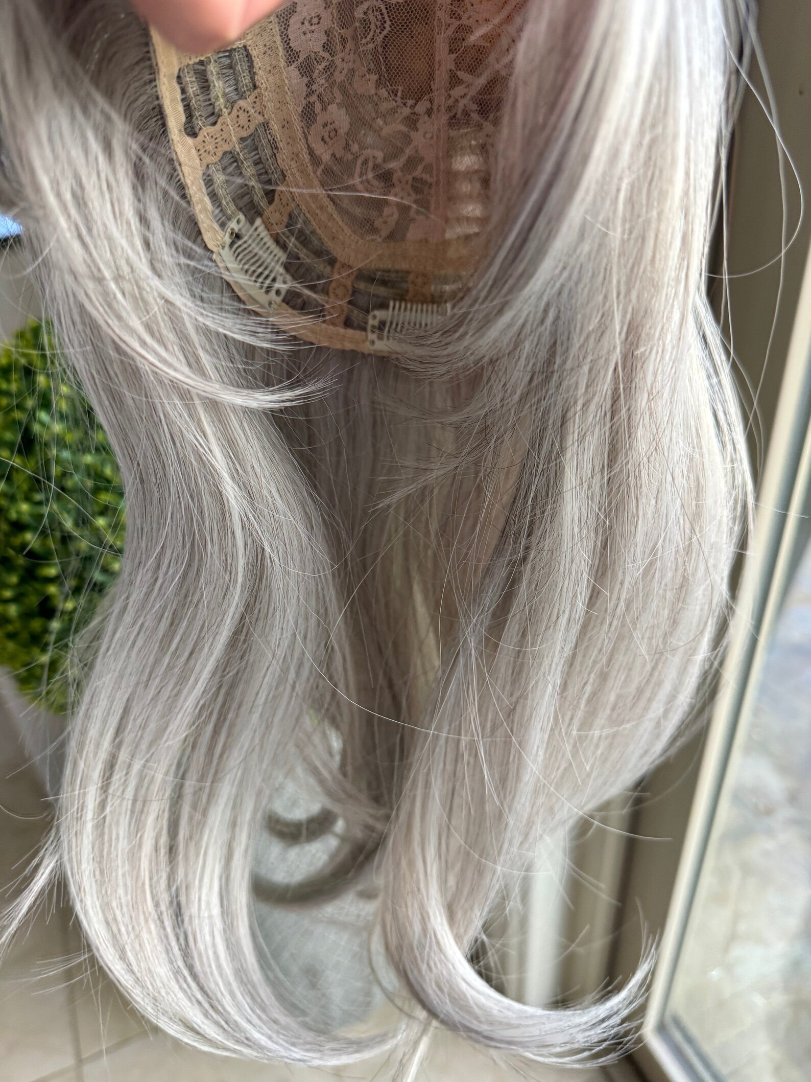Till Style White Grey Hair Toppers for Women / Layered /bangs/ Holiday ...