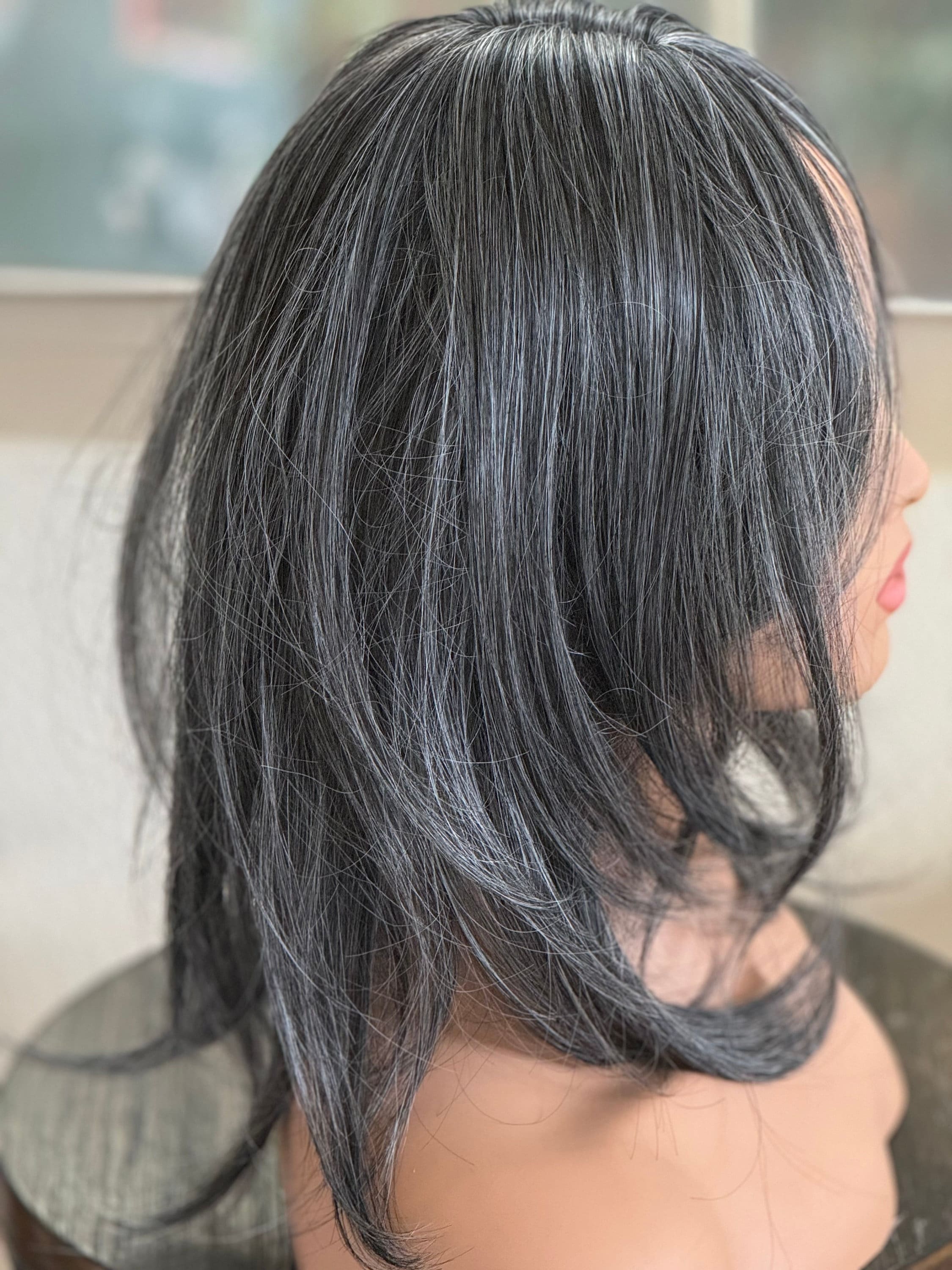 Till Style Grey Salt and Pepper Hair Toppers for Women / Layered /bangs ...