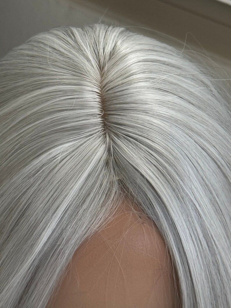 Tillstyle White Topper Silver Highlighted Hair Toppers for Women - Etsy