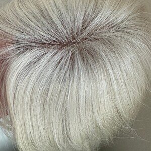 Tillstyle White Remy Human Hair Topper/widening Part/light Weight - Etsy