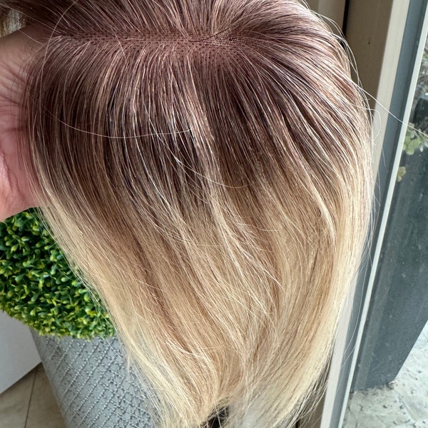 Blonde Rooted Hair Topper - Etsy