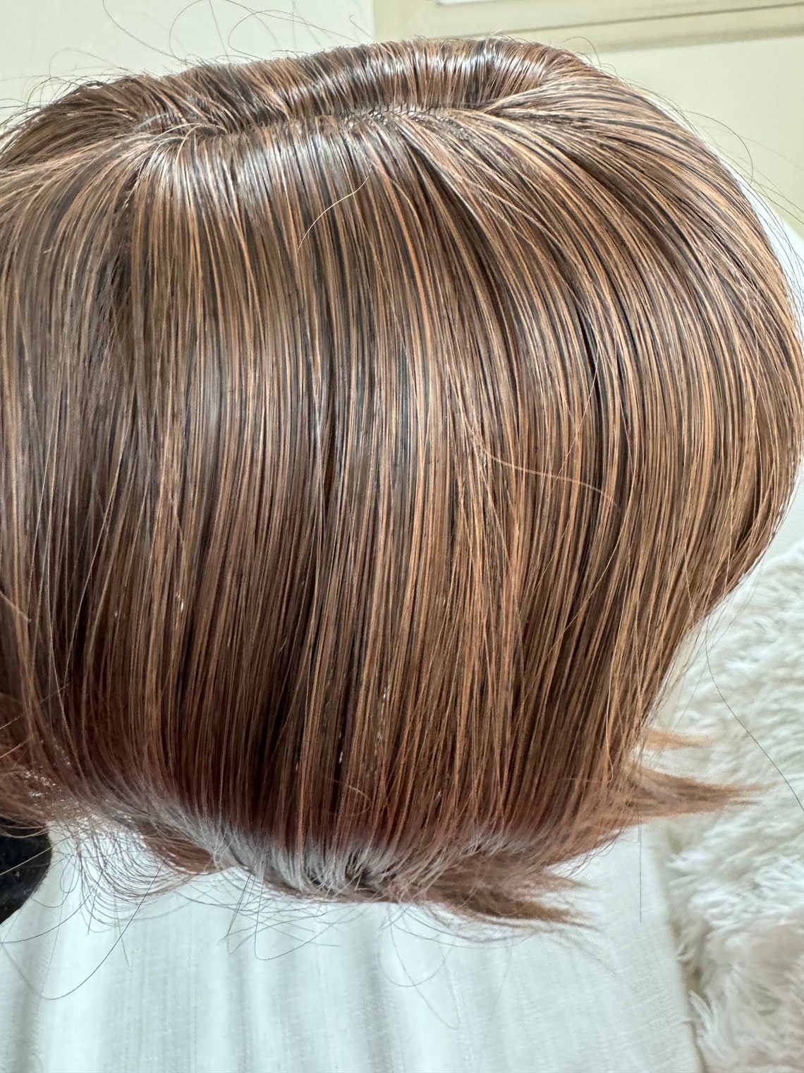 Till Style Caramel Brown-synthetic Hair Hair Toppers for Women - Etsy