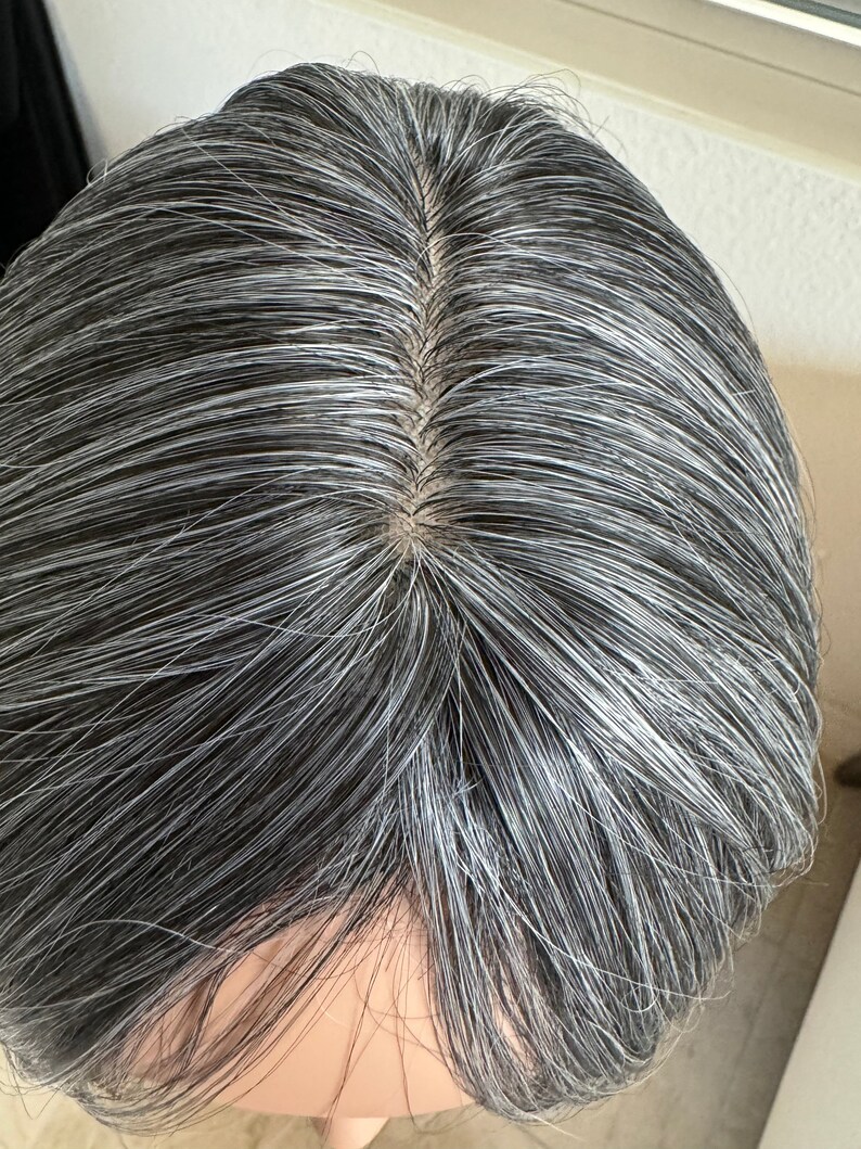 Till Style Grey Salt and Pepper Hair Toppers for Women / Layered /bangs ...