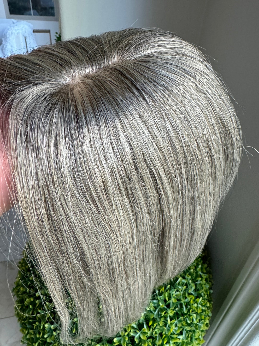 Tillstyle Remy Human Hair Toppers for Women Mix Grey Salt and Pepper - Etsy