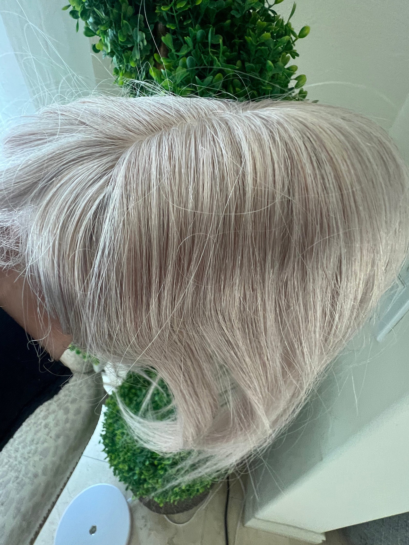 Tillstyle Human Hair Toppers for Women Grey Pink Blonde Mix - Etsy