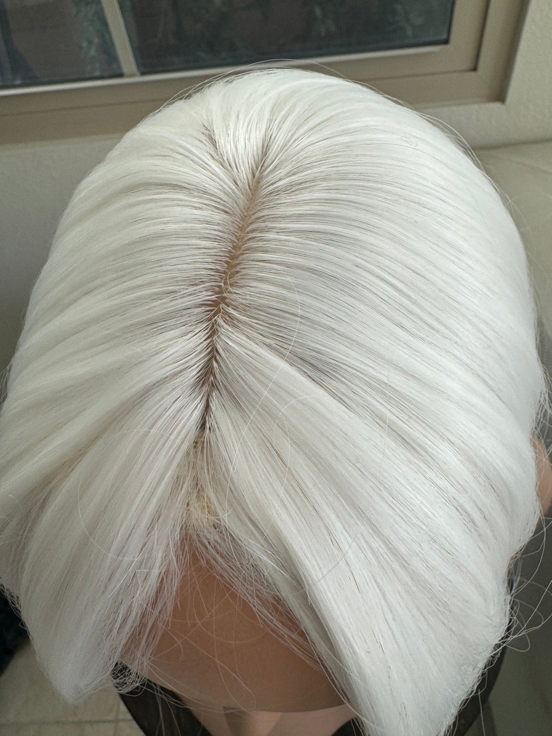 Pure White Clip Hair Topper/short Hairstyle - Etsy