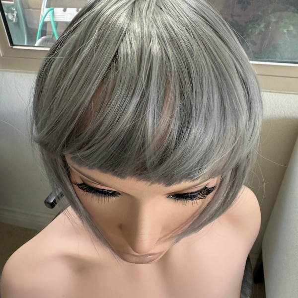 Gray Clip in Bangs - Etsy
