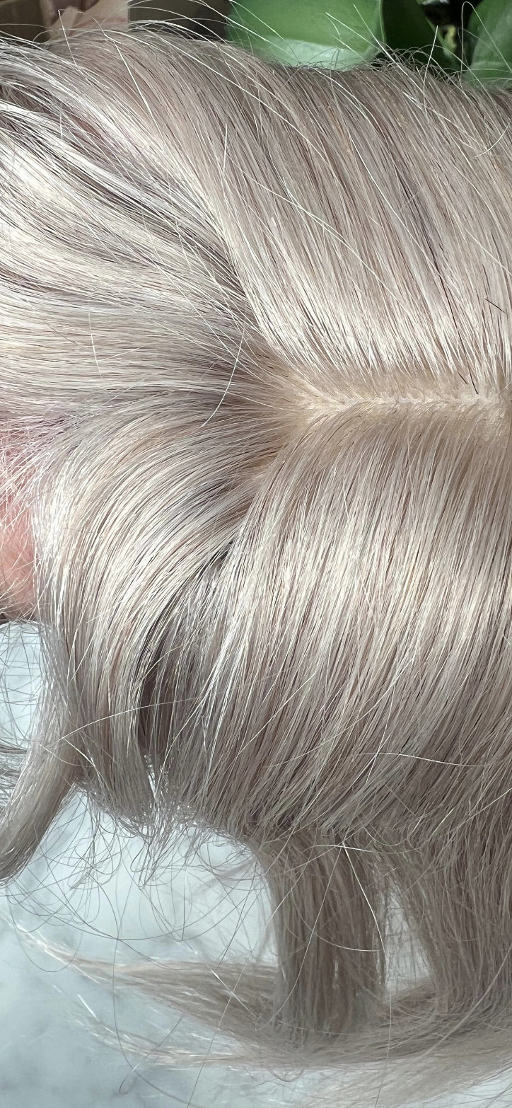 Tillstyle Human Hair Toppers for Women Grey Pink Blonde Mix - Etsy