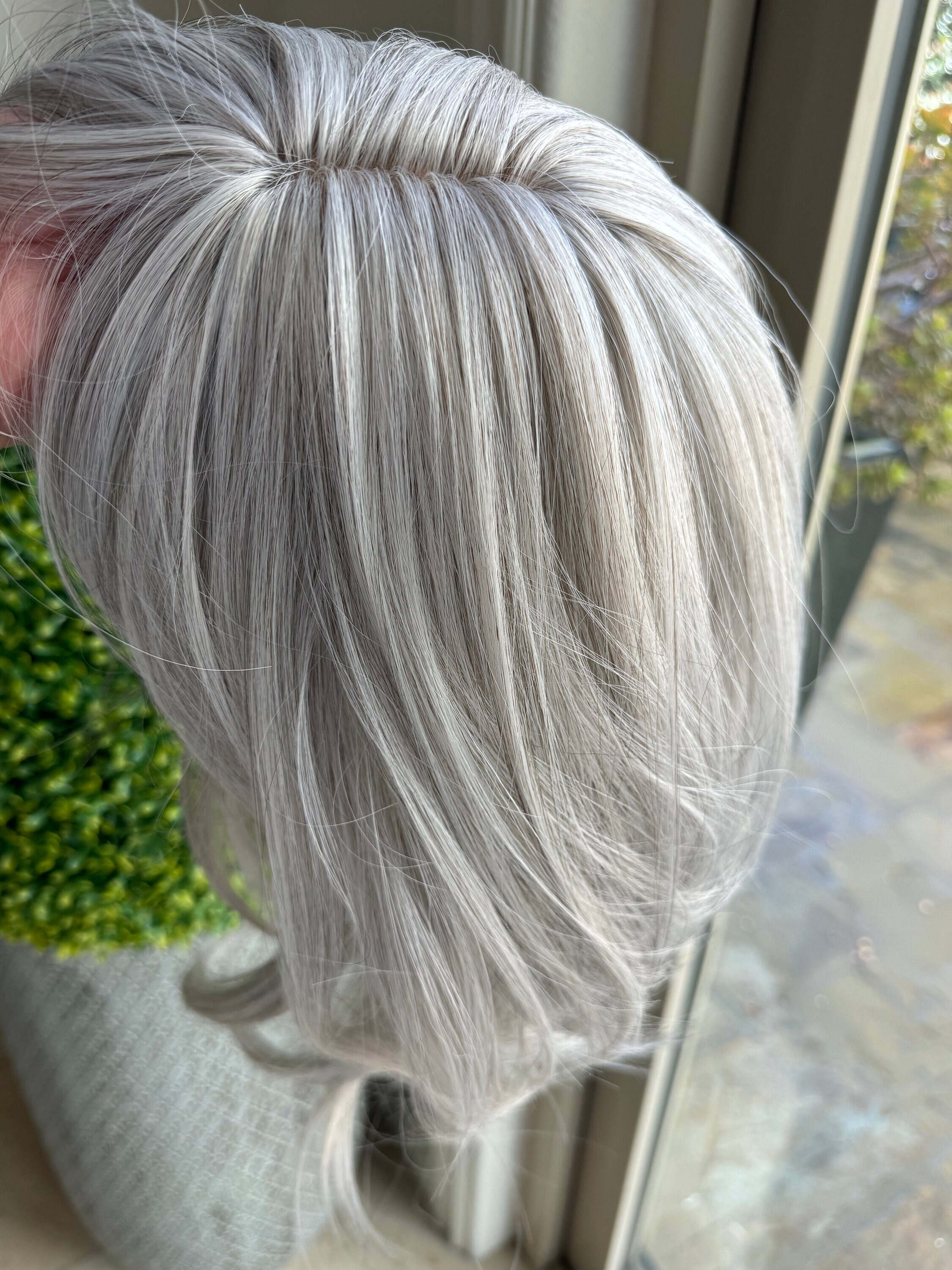 Till Style White Grey Hair Toppers for Women / Layered /bangs/ Holiday ...