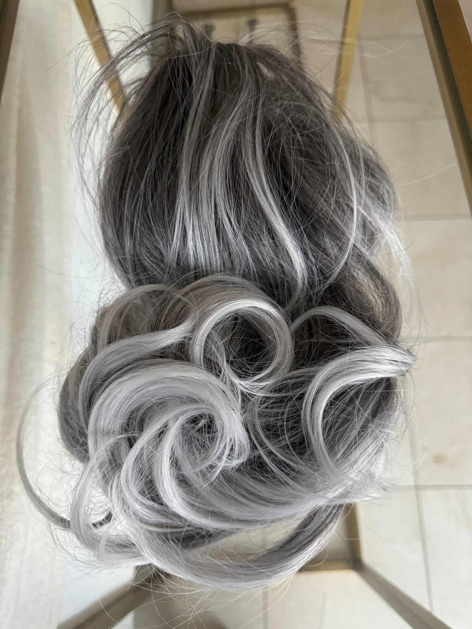 Tillstyle Salt and Pepper Dark Grey Claw Clip Ponytail - Etsy