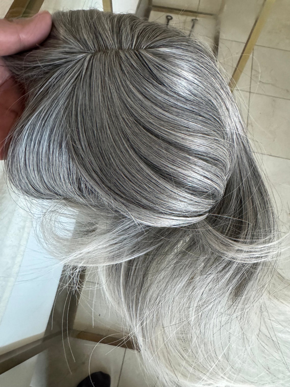 Tillstyle Grey Topper With Bangs Hair Toppers for Women - Etsy