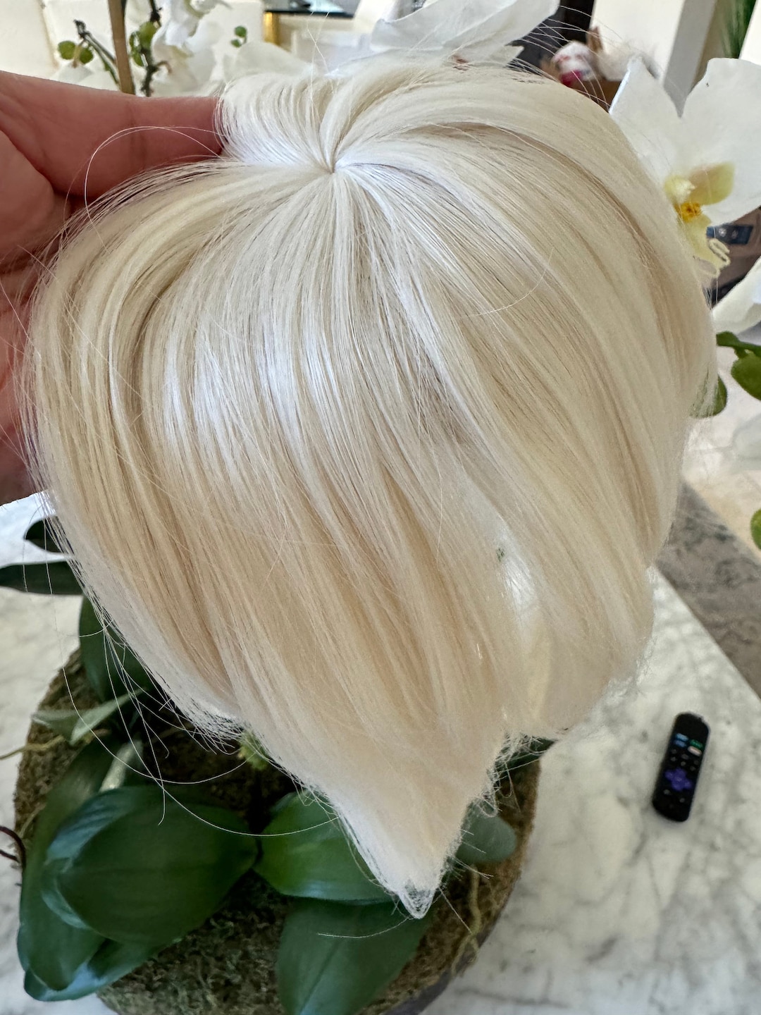 Bleach Blonde Haar Topper, Weiß Blonde Clip In, 10 Zoll - Etsy Schweiz