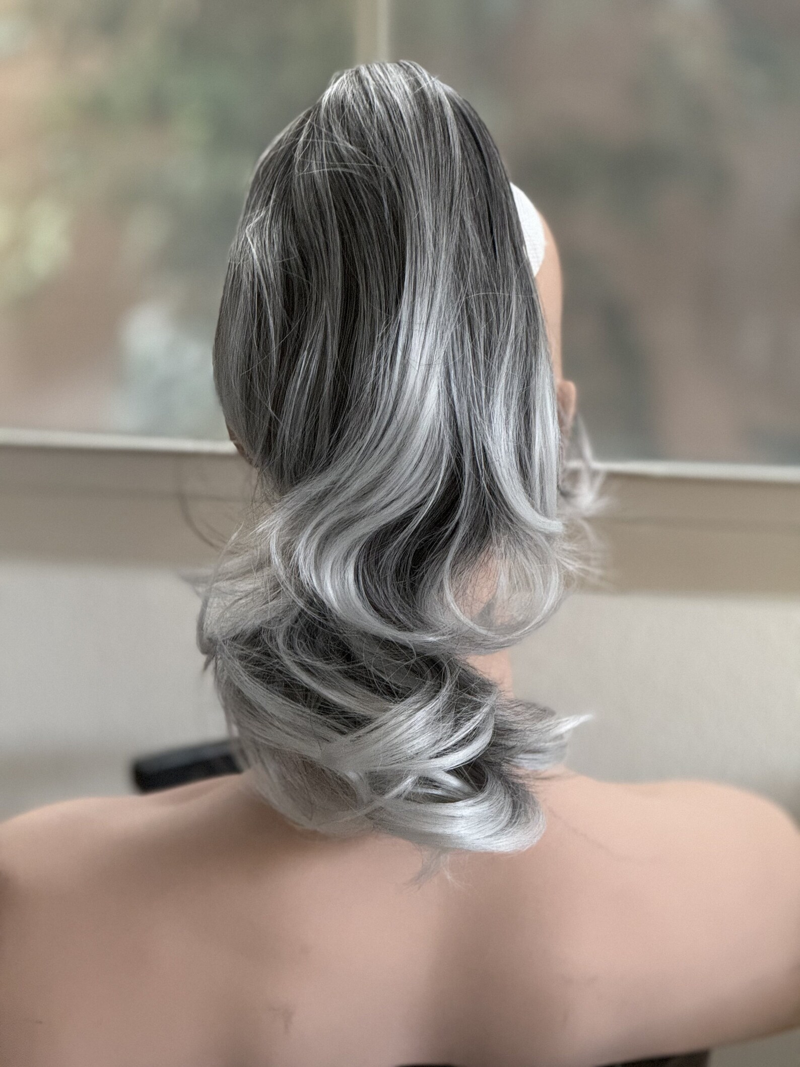 Tillstyle Dark Salt and Pepper Dark Grey Claw Clip Ponytail - Etsy