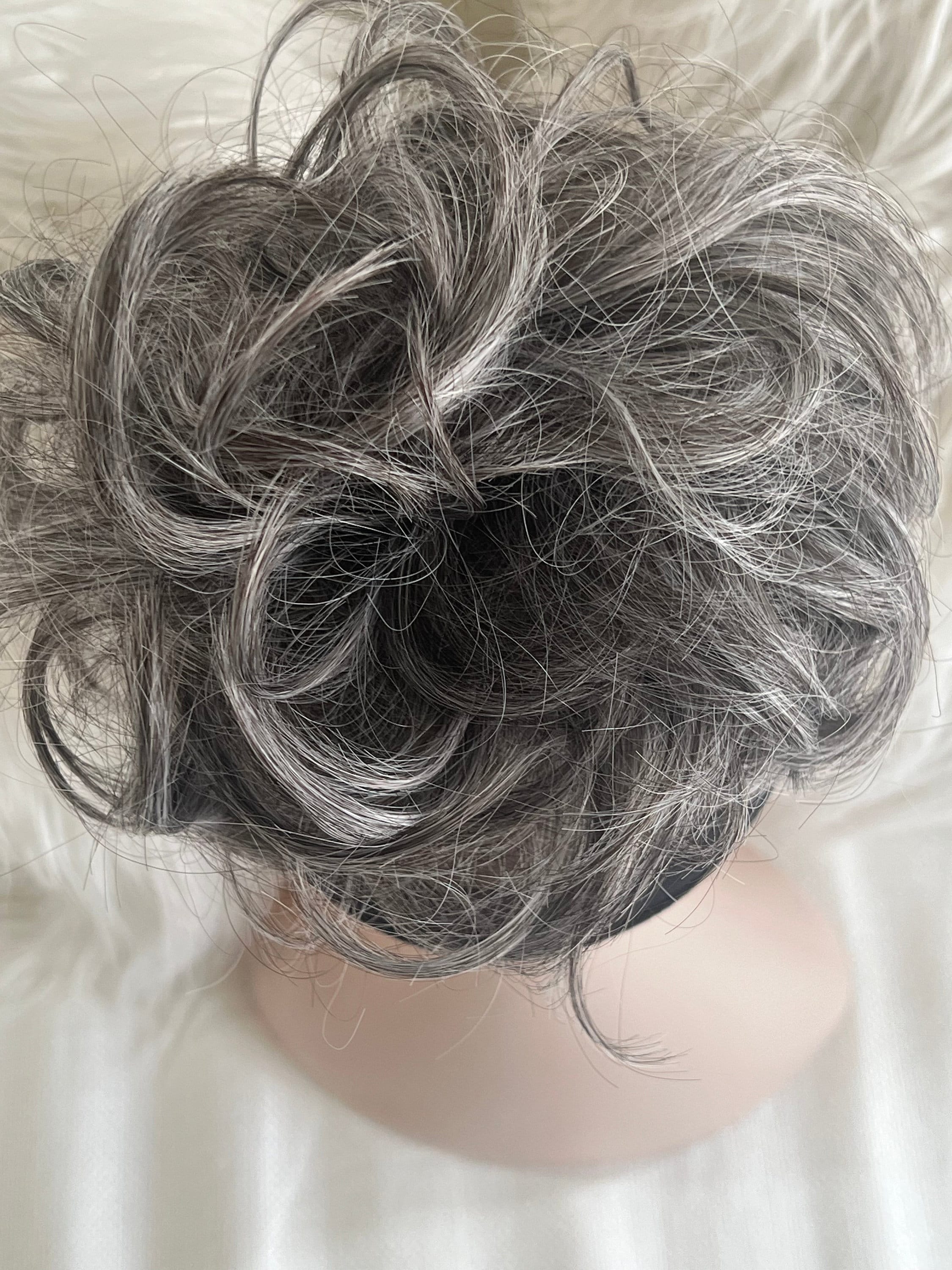 Tillstyle Elastic Messy Bun Hair Piece Curly Hair Bun Pieces Salt and ...