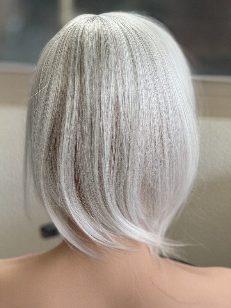 Tillstyle White Topper Silver Highlighted Hair Toppers for Women - Etsy
