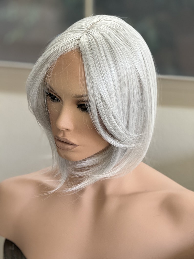 Tillstyle White Topper Silver Highlighted Hair Toppers for Women - Etsy