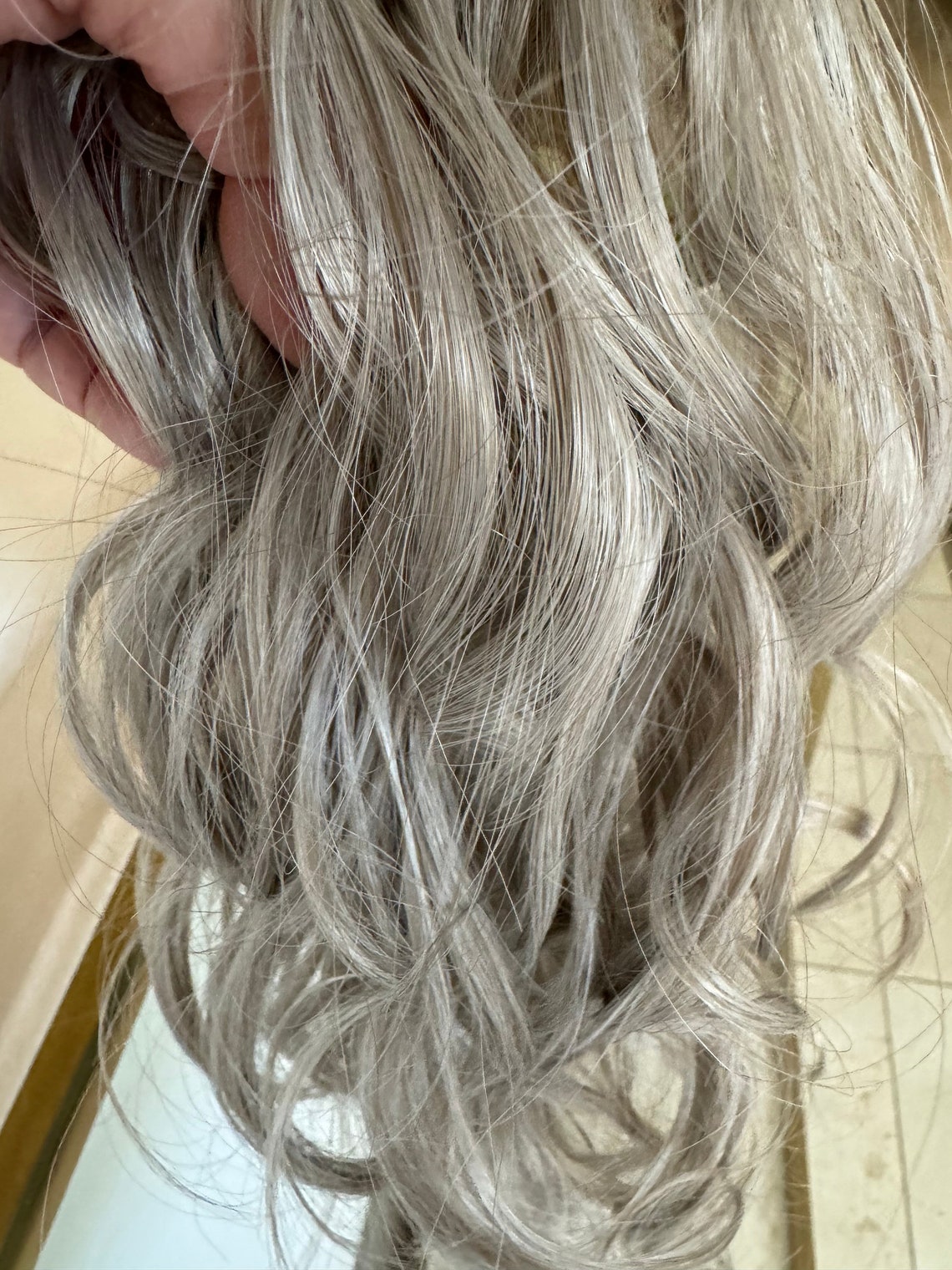 Tillstyle Ashblonde Grey Clip in Ponytail Claw Clip Pony Tail - Etsy