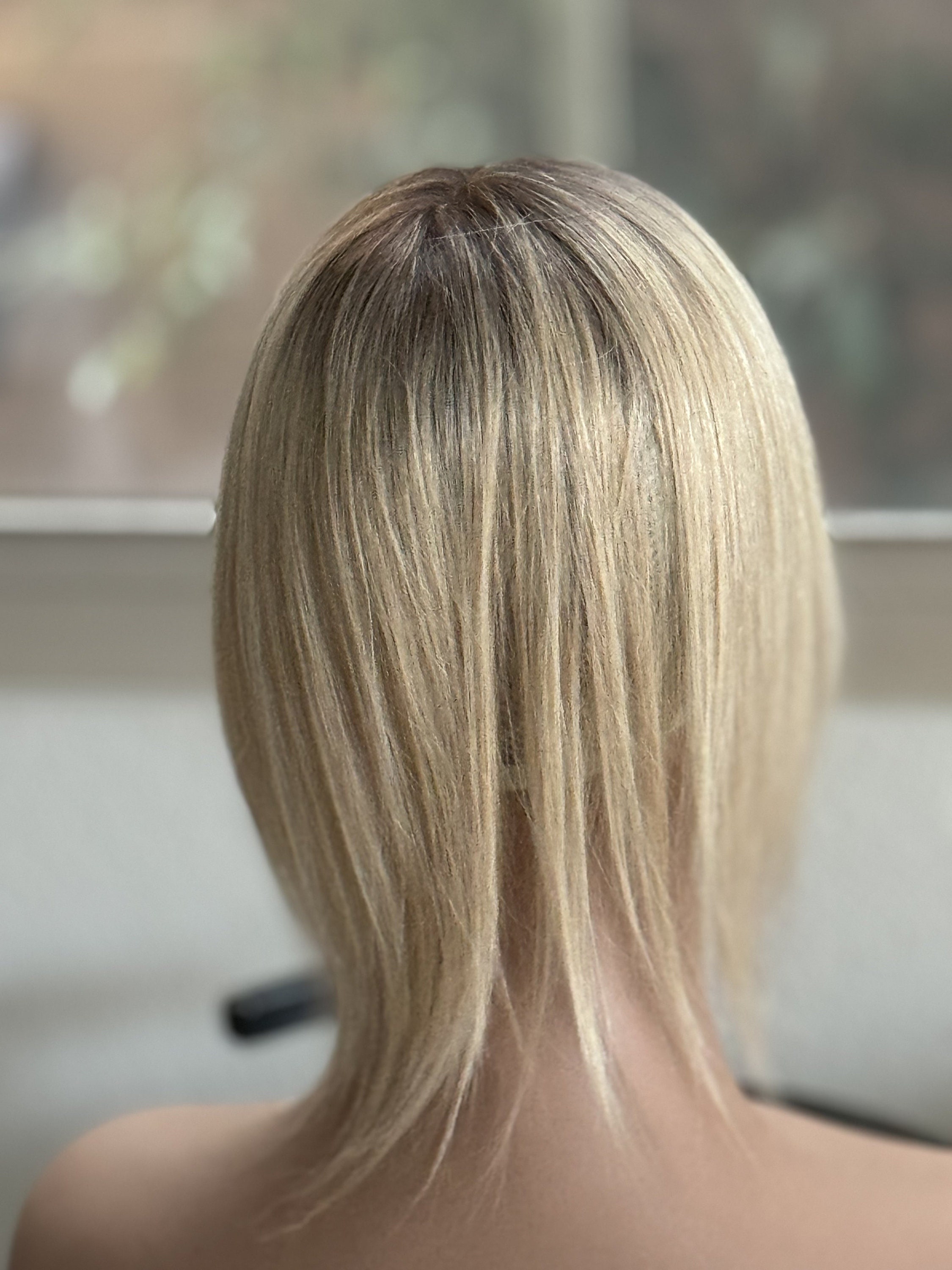 Till Style Remy Human Hair Toppers With Bangs Blonde Ombre Brown Roots ...
