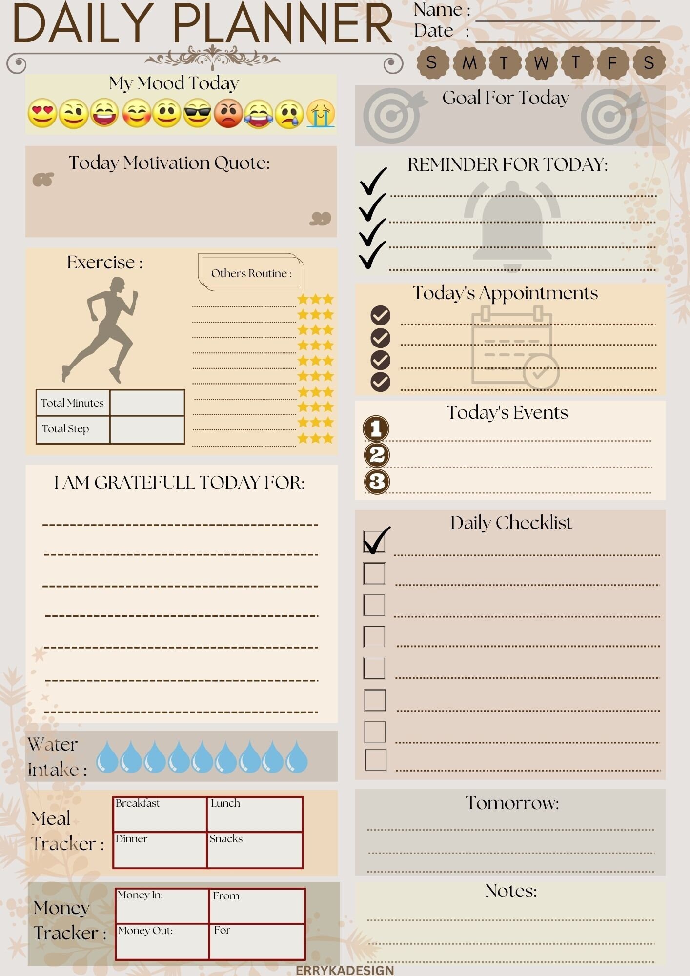 Daily Planner Routine - Etsy