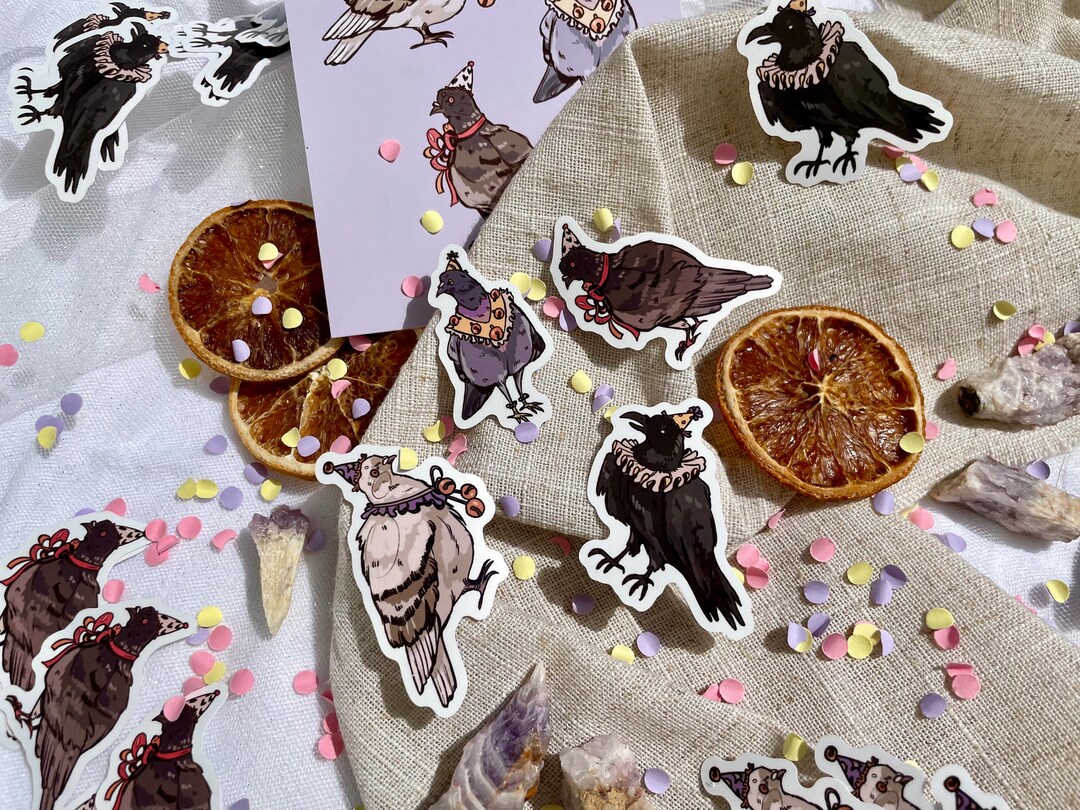 Pigeon Party Stickers - Etsy