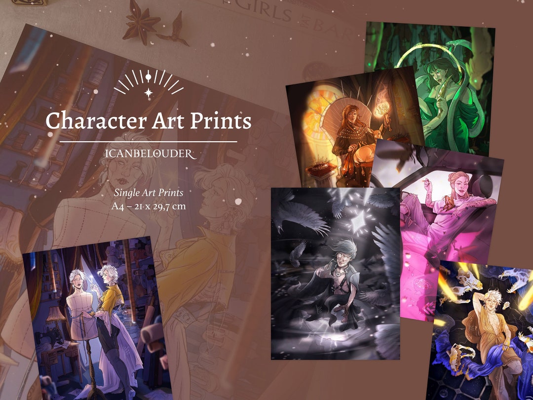 SINGLE PRINTS A4 Character Art Print Matte - Etsy