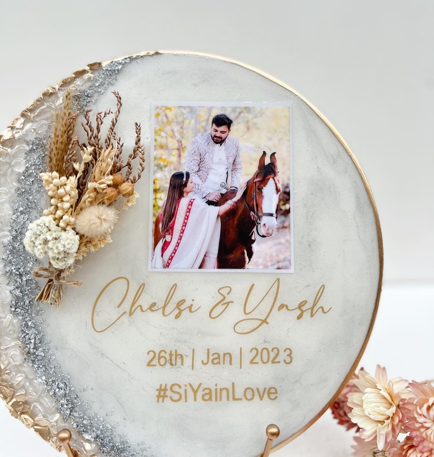 New Unique Frame With Stand Flower Frame Photo Frame Gift - Etsy