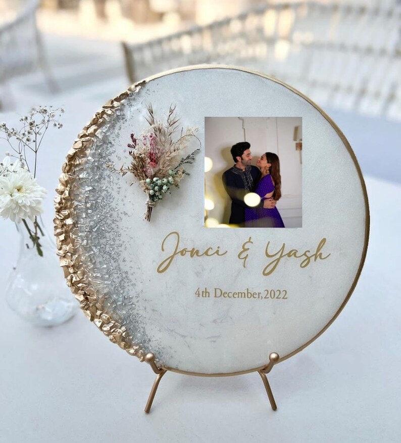 Resin Art Frame Dre Flower's Customizable Photo Flower Photo Frame ...