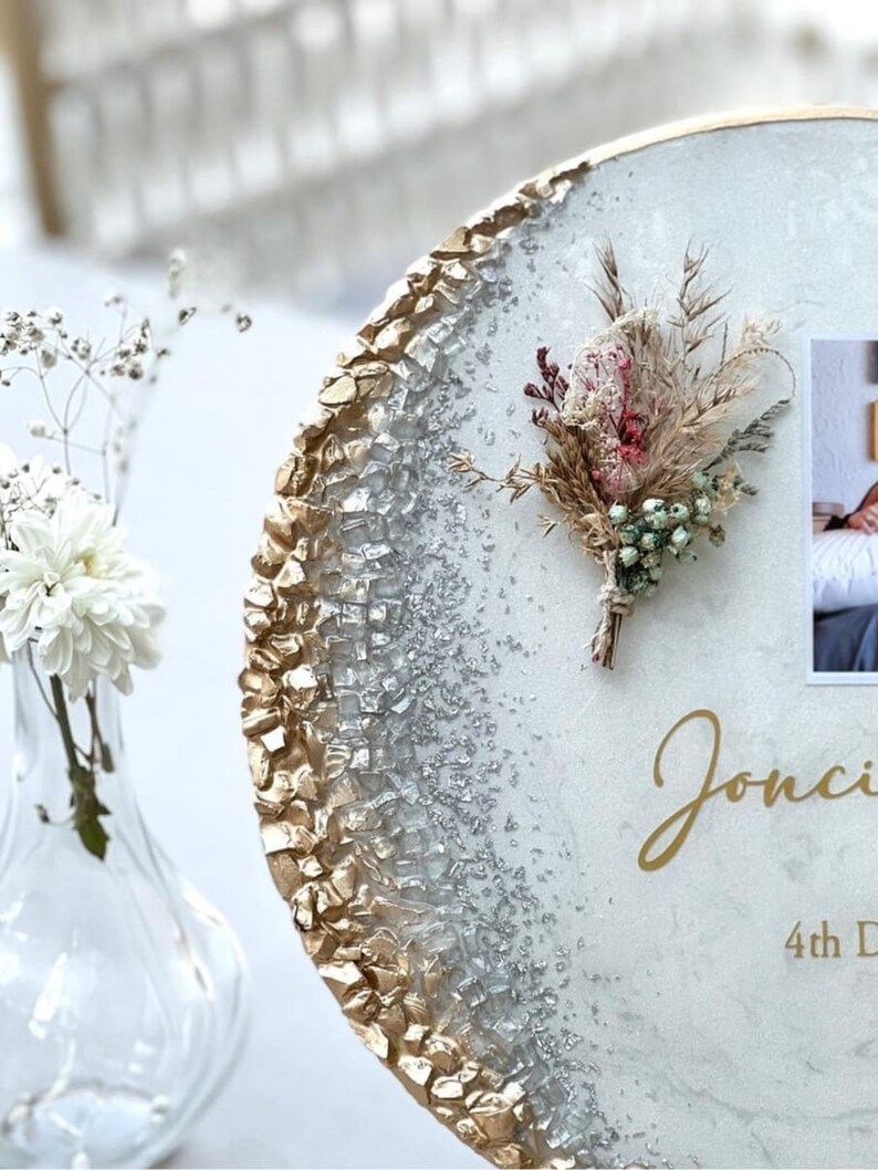 Resin Art Frame Dre Flower's Customizable Photo Flower Photo Frame ...