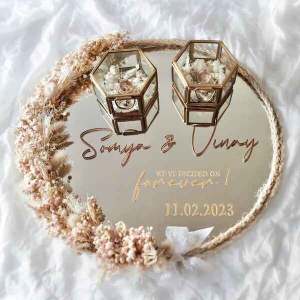 Nikkah Ring Tray Mirror - Etsy